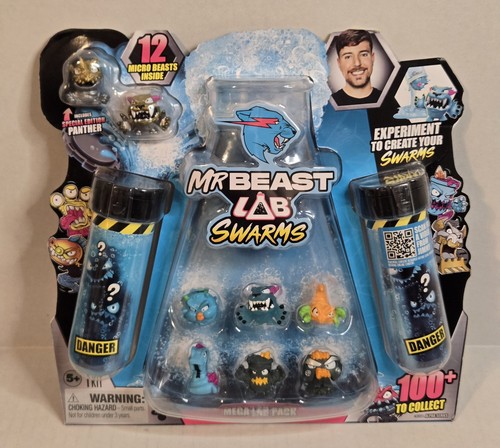 Mr Beast Lab Swarms Mega Lab Pack 2 Test Tubes 12 Micro Beasts Special ...