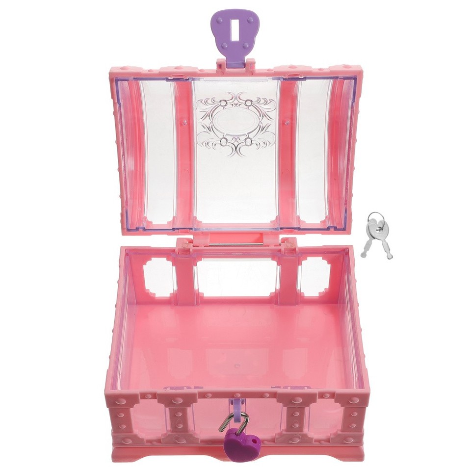 Portable Small Treasure Chest Box Party Favor Boxes Storage with Lock ...