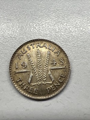 Australia 3 Pence AU 1943-D KM-37 Actual Coin | eBay