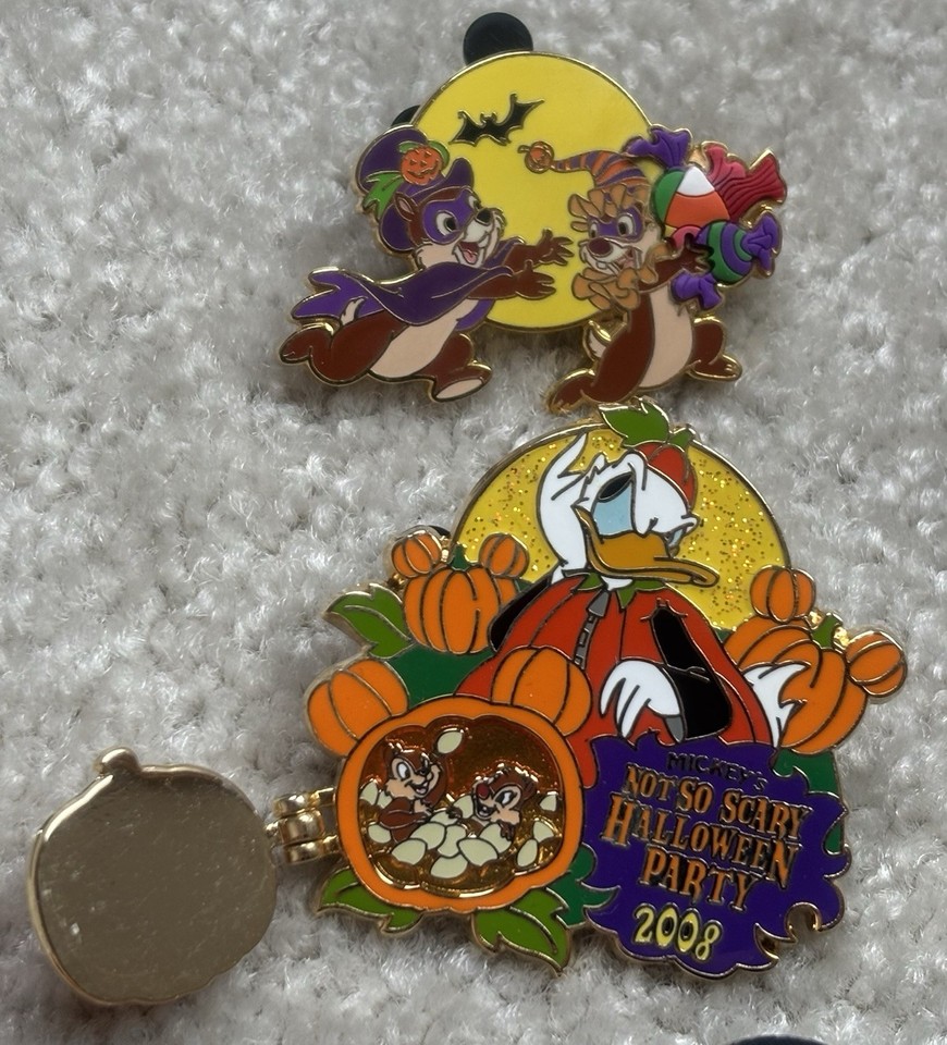 Disney Pin Lot of 5 Pins: Mickey’s Not So Scary Halloween Party Chip ...