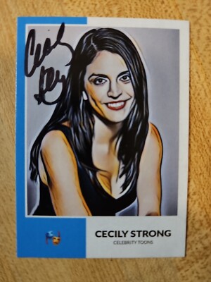 Cecily Strong Custom Signed Card - Celebrity Toons | eBay