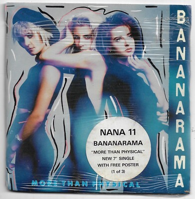 BANANARAMA more than physical UK NAN 11 45rpm_1986 w POSTER unopened | eBay