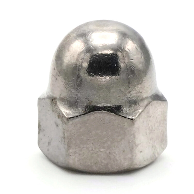 High Crown Cap Acorn Hex Nuts 18-8 Stainless Steel Tall Cap Nuts All ...