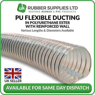 Clear Flexible ducting hose/pipe for ventilation of dust & fumes ...