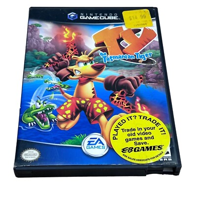 Nintendo Gamecube Ty the Tasmanian Tiger in Case Instruction Booklet ...