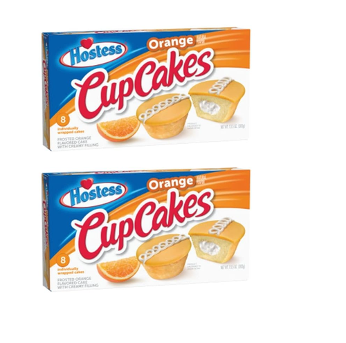 Hostess Orange Cupcakes, 8 Count, 13.5 oz Box | Pack of 2 (16 Total) | eBay