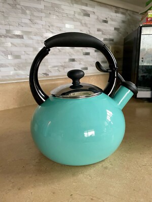 Chantal Aqua Button Kettle Open Box - Broken Handle - Blue New Tea ...