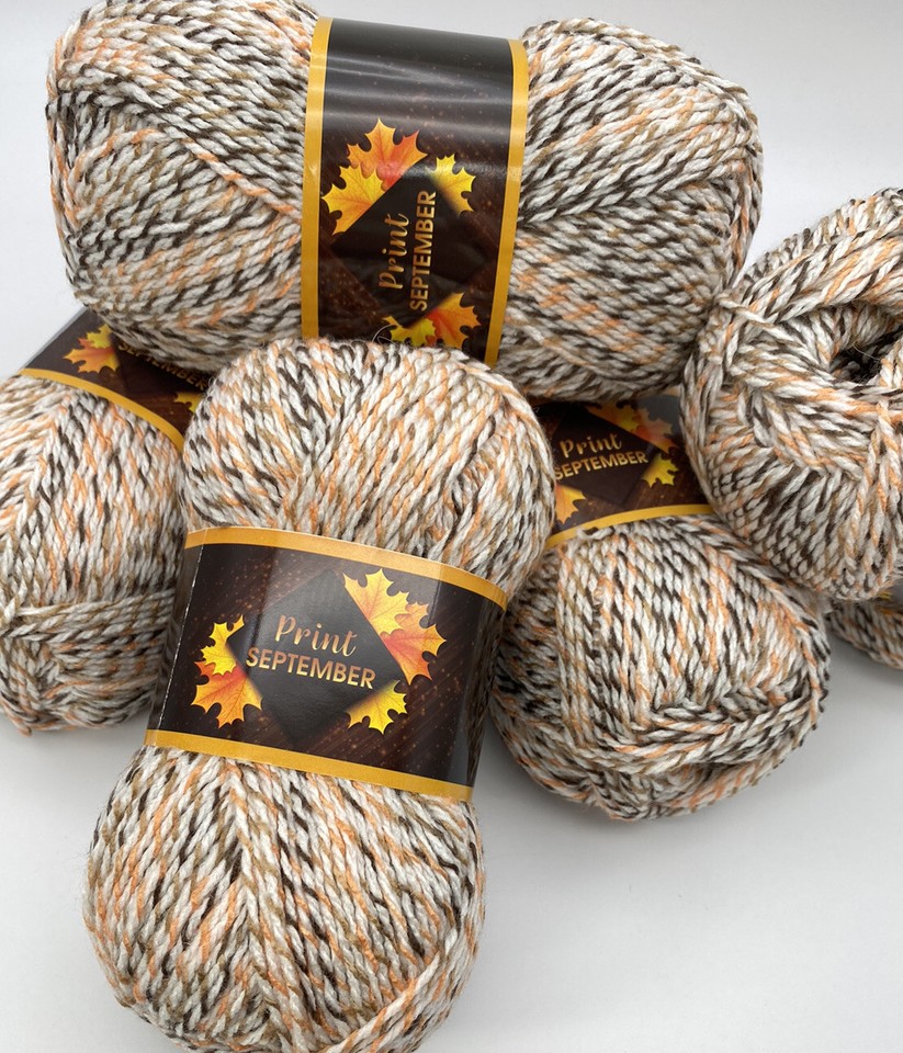 Eylul Variegated Knitting Crochet Yarn Wool - DK - 5x100g Balls ...