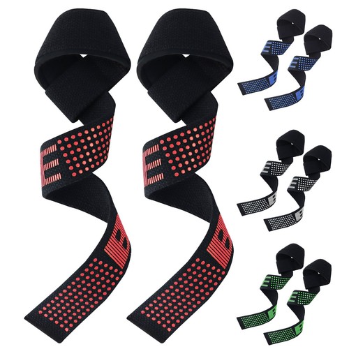 Weight Lifting Wrist Straps by Blade Gym Padded Training Extra Grip ...