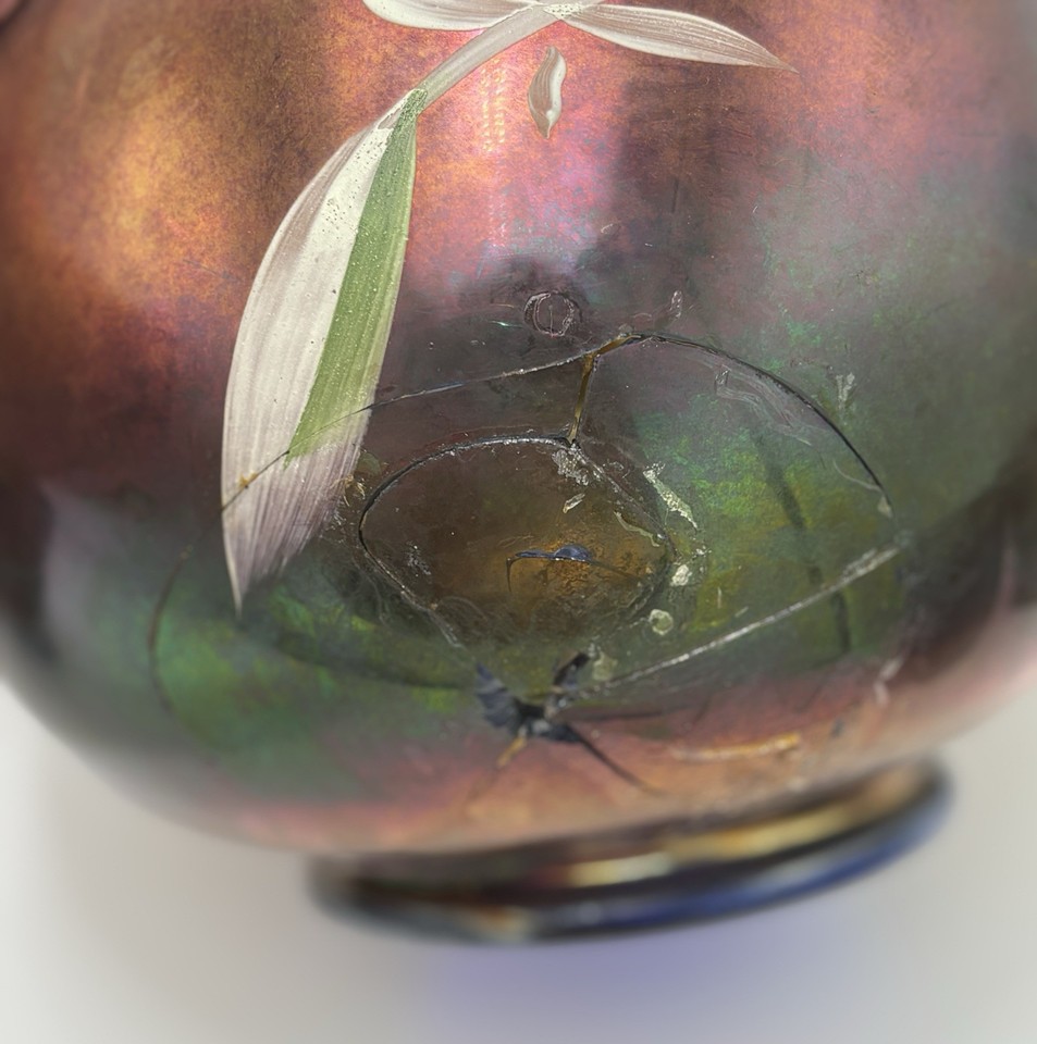 Fenton Cherries and Blossoms Cannon Ball Pitcher and 6 Glasses | eBay