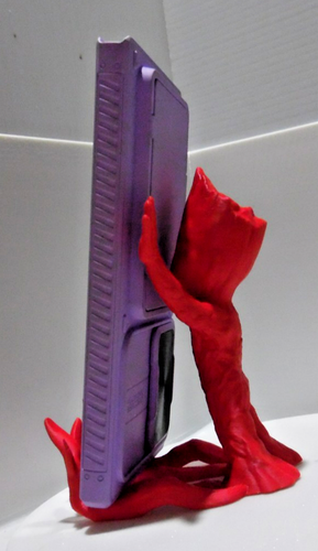 3D Printed Groot Phone Holder - Quirky Desk Phone Stand Red In Color | eBay