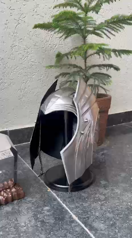 15 Zoll Aluminium Thor Hammer mit mittelalterlichem Ritterhelm ...