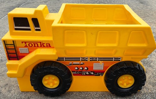 Vintage Tonka Truck Toy Box 32” x 17” x 23” Missing Lid & Right Rear ...