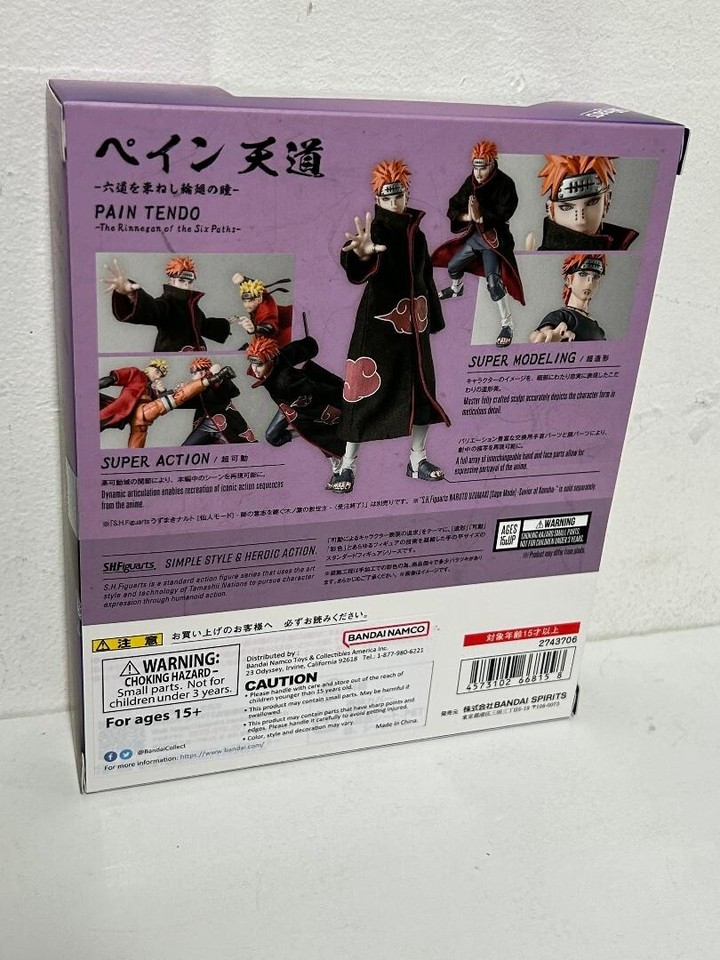 S.H. Figuarts Naruto Pain Tendo (Six Path Rinnegan) Action Figure US ...