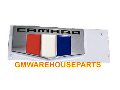 2016-2017 CAMARO FRONT FENDER "CAMARO" EMBLEM RED WHITE BLUE NEW GM ...