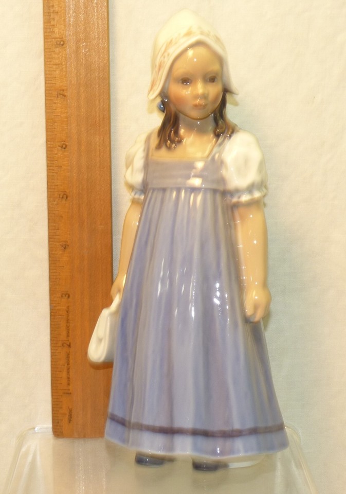 Dahl Jensen GIRL Figurine HANNE 8 1/2" Royal Crown DJ Copenhagen ...
