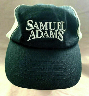 Samuel Adams Baseball Cap Adjustable Hat Mesh Back Blue & White ...