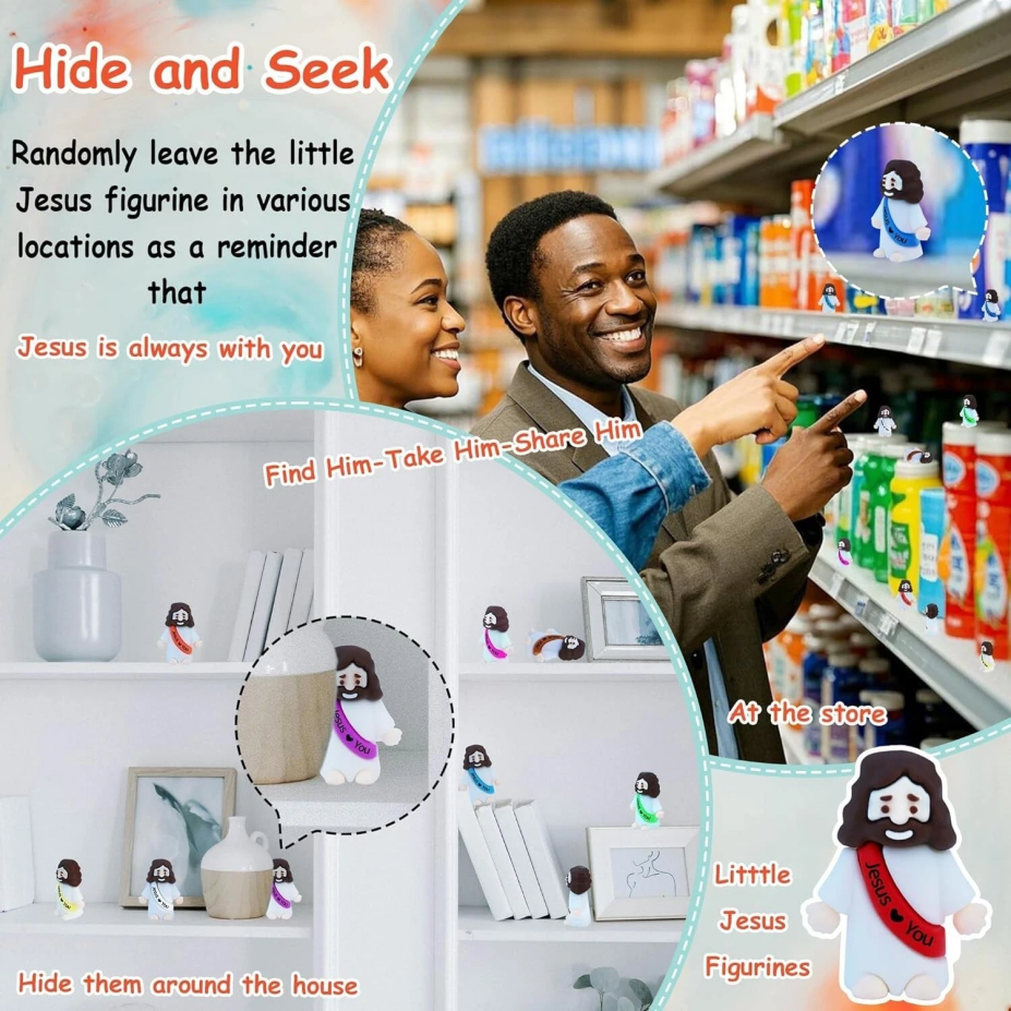 100 P Mini Jesus Figures Jesus Loves You Original Design Jesus Toys ...