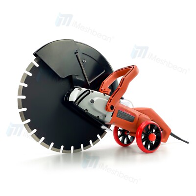 16'' Electric Concrete Saw Wet/Dry Saw Cutter with Water Pump and Blade ...