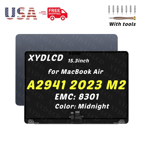15" for Macbook Air 15.3 Retina A2941 2023 EMC 8301 LCD Screen Complete ...