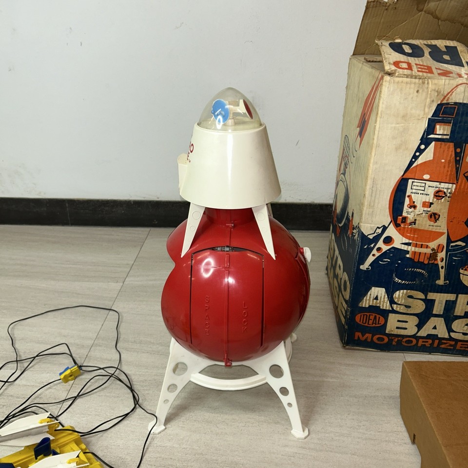 Collectable 1960 Ideal Toy Motorized Astro Base Space Toy with Box READ ...