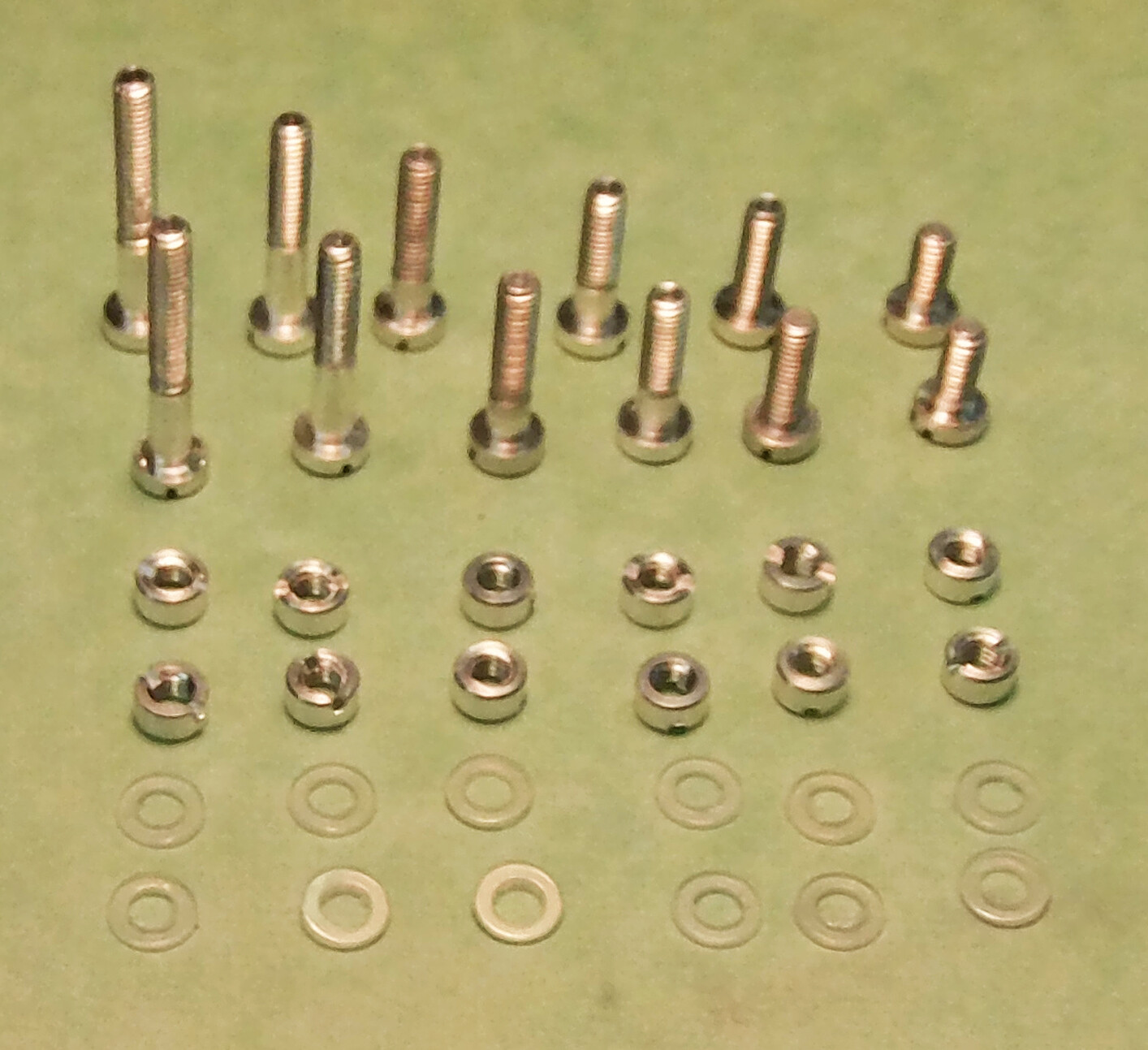 TURNTABLE CARTRIDGE SCREWS ALUMINUM ANTI-MAGNETIC NUTS BOLTS washers ...