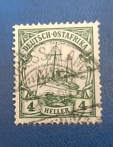 Stamp Germany German Colony East Africa 4 Heller 1909 Mi. Nr. 23 (24535 ...
