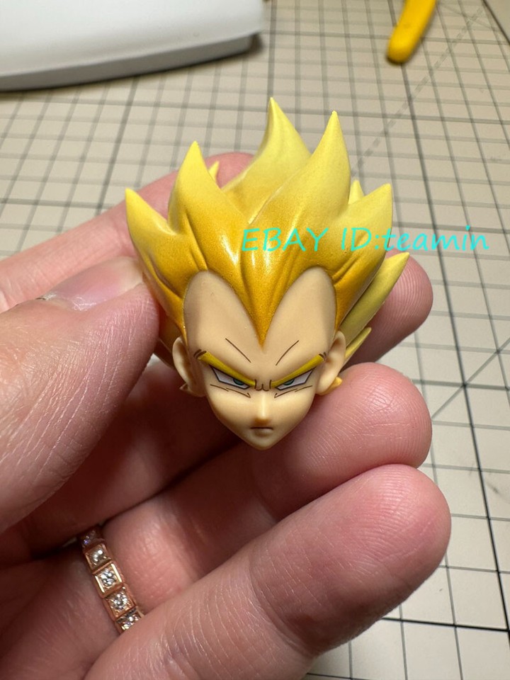 S.H.Figuarts SHF Super Saiyan Vegeta Yellow Head Sculpt Accessories In ...