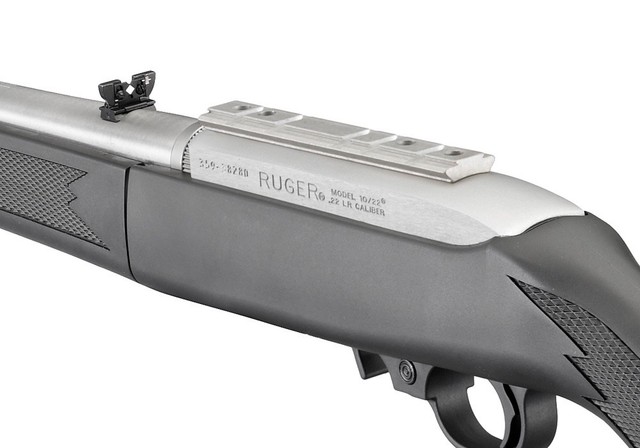 Ruger 10/22 Rifle Scope Mount Rail Silver "stainless" Weaver Tip off ...