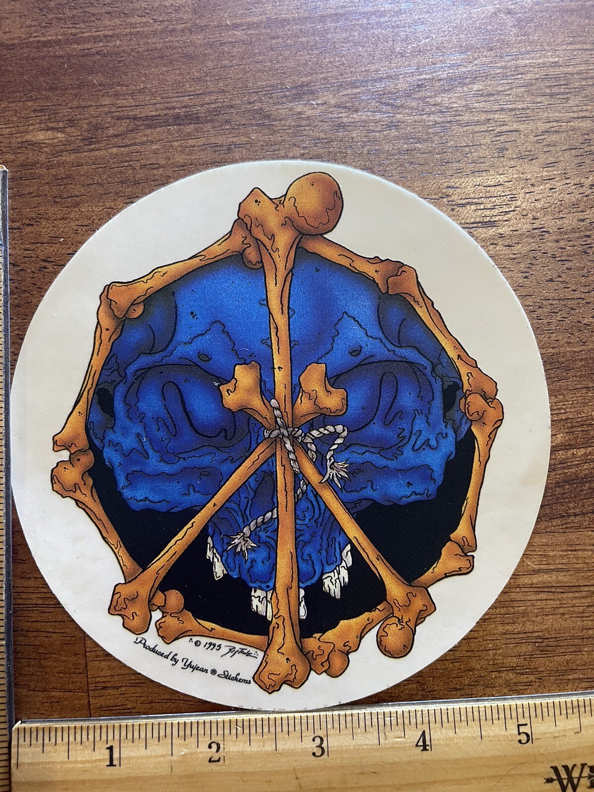 VINTAGE 1995 Grateful Dead Skull & Bones PEACE Sticker Decal | eBay