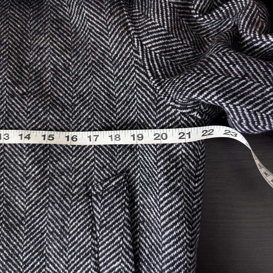 Bonobos Jacket Mens Medium Bomber Coat Herringbone Manteco Italian Wool ...