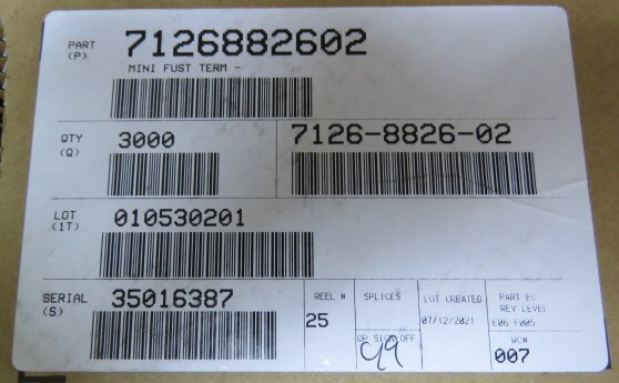 YAZ 7126-8826-02 Qty of 250 per Lot BLADE TERM FEM 18-16AWG | eBay