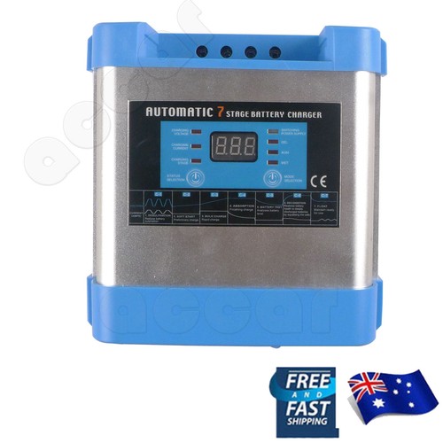 7 Stages Automatic Caravan Battery charger 12V 20A 40A 24V 30A Car boat ...