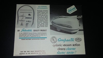 VINTAGE INTERSTATE COMPACTS VACUUM AD BROCHURE | eBay