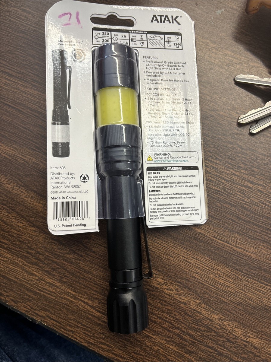 Atak Flashlight Replacement Parts ATAK 40 Lumens Profocus Keychain LED