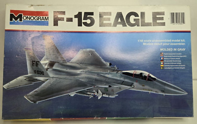 1979 Monogram F-15 Eagle 1/48 Model 5801 No Instructions Looks Complete ...