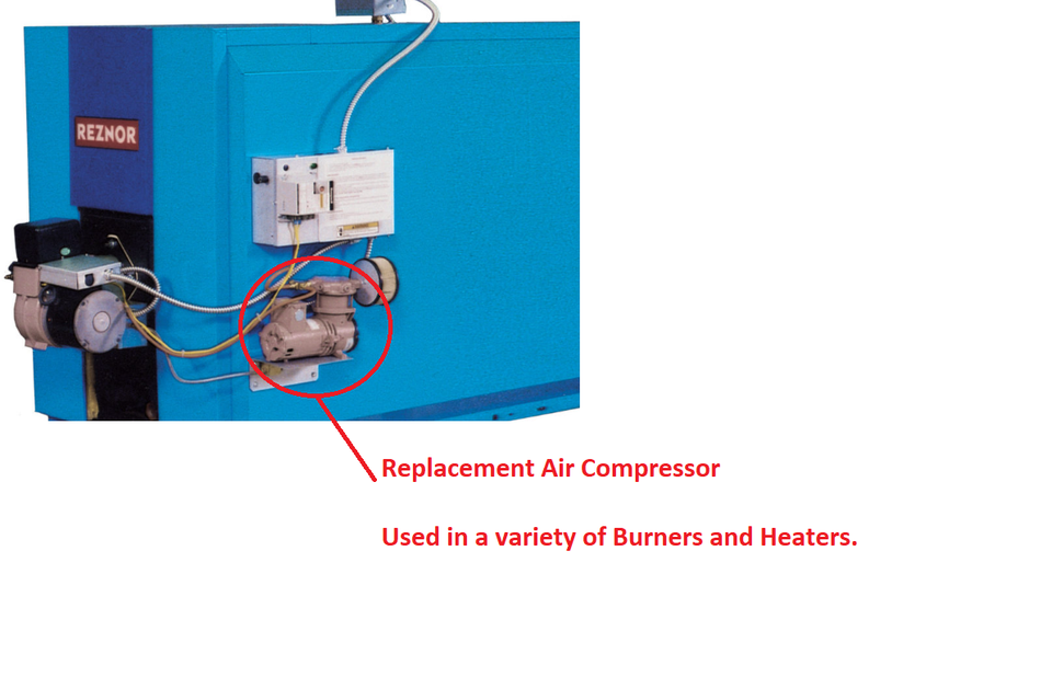 Replacement Air Pump for Clean Burn Waste Oil Burner Heater 3/4hp 115v ...