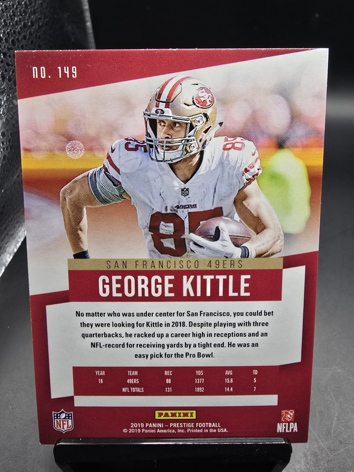 George Kittle 2019 Panini Prestige #149 San Francisco 49ers | eBay