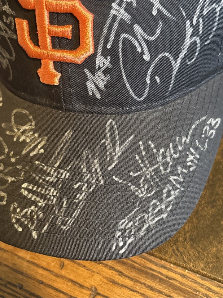 San Francisco Giants Team Signed Baseball Hat Snap Back | eBay
