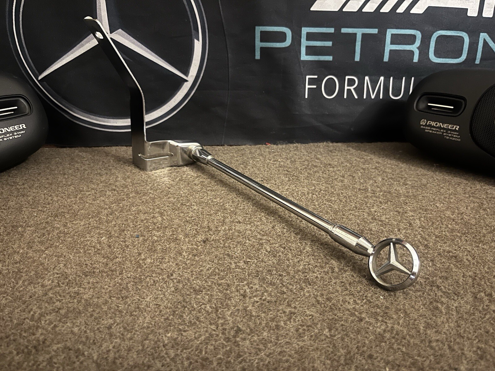 Original Mercedes-Benz W202 W210 W140 Flag Pole Parking Chrome Front ...