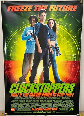 CLOCKSTOPPERS DS ROLLED ORIGINAL ONE SHEET MOVIE POSTER JESSE BRADFORD ...