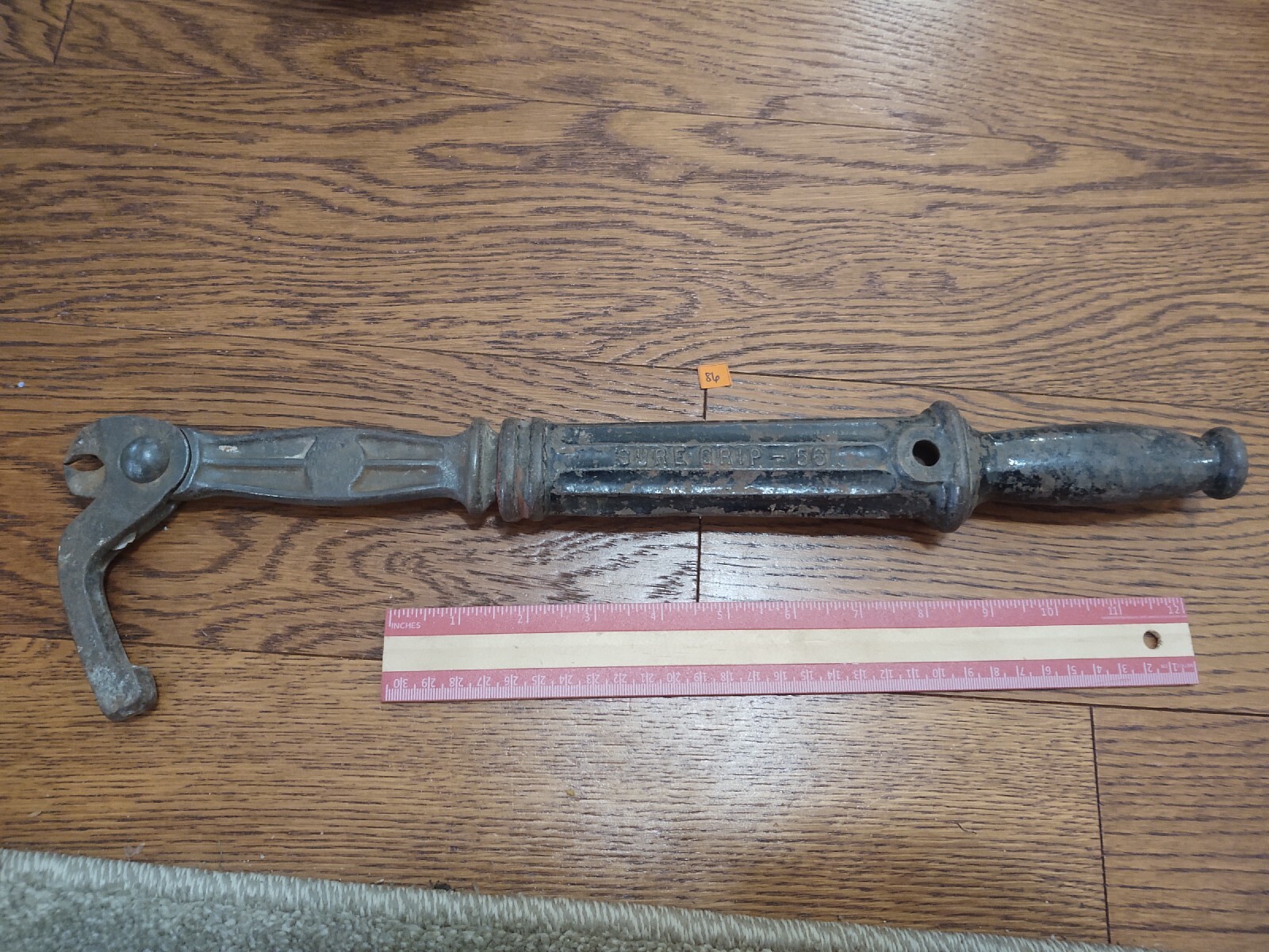 Antique Sure Grip No. 56 Slide Hammer Nail Puller Bridgeport Hardware ...