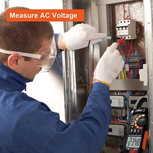 TANKOOL Digital Clamp Meter Multimeter Tester T-RMS 6000 Counts, Auto ...