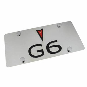 Pontiac Dual Logo G6 License Plate (Chrome) | eBay