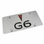 Pontiac Dual Logo G6 License Plate (Chrome) | eBay