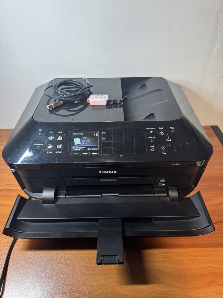Canon PIXMA MX922 Wireless Office All-in-One Printer Tested Works ...