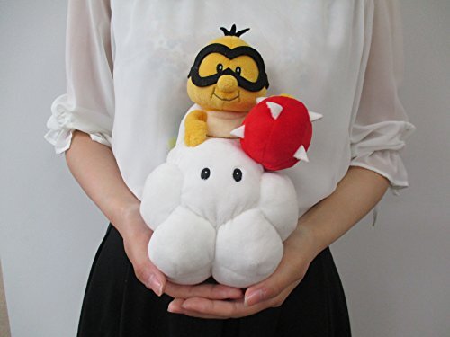 Sanei Super Mario All Star Collection AC28 Lakitu 8" Plush Jugemu | eBay