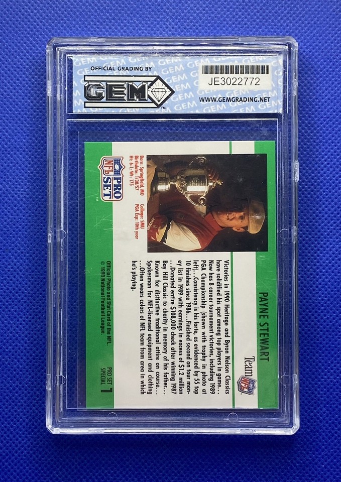 1990 Pro Set Payne Stewart #1 GEM 10 GEM MINT. GC2 | eBay