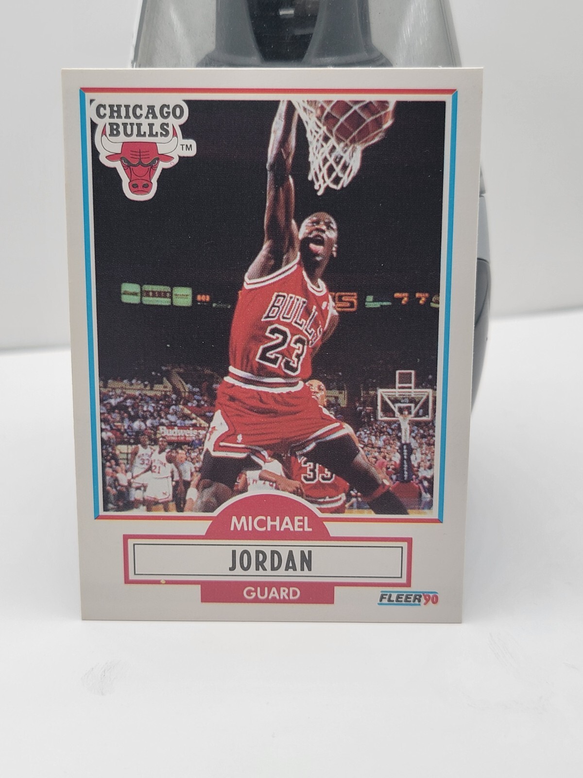 RARE ERROR 🔥1990 FLEER MICHAEL JORDAN PRINT ERROR ON BASKETBALL CARD ...