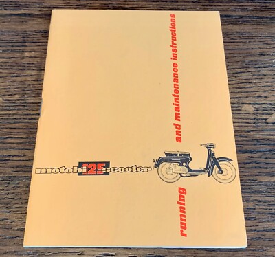Motobi Picnic 125cc Owner's Running and Maintenance Instruction Book ...